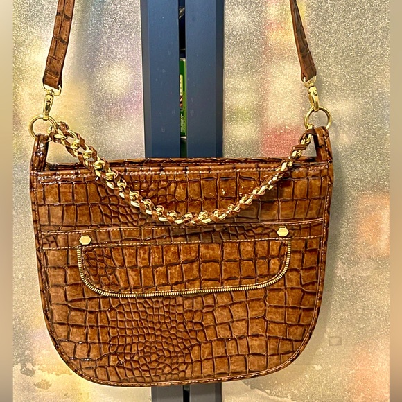 Gianni Bini | Bags | Gianni Bini Crocodile Faux Leather Handbag | Poshmark